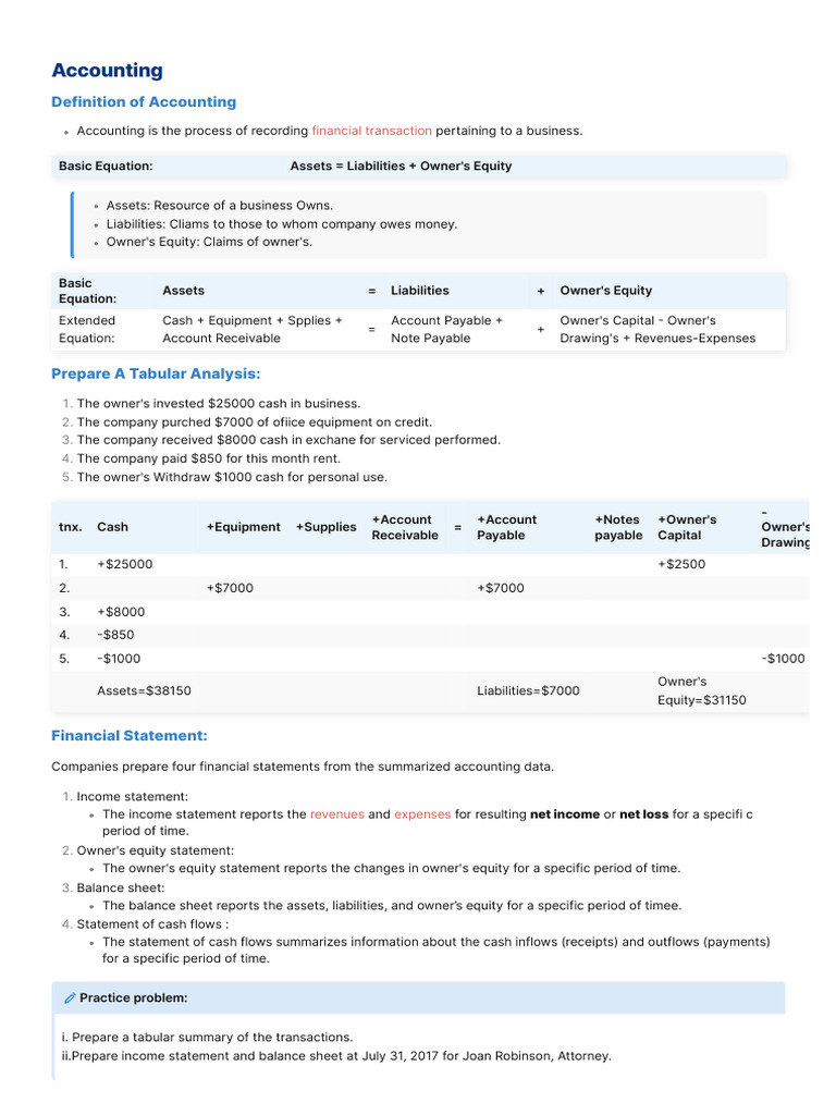 Accounting | PDF | Debits And Credits | Equity (Finance)