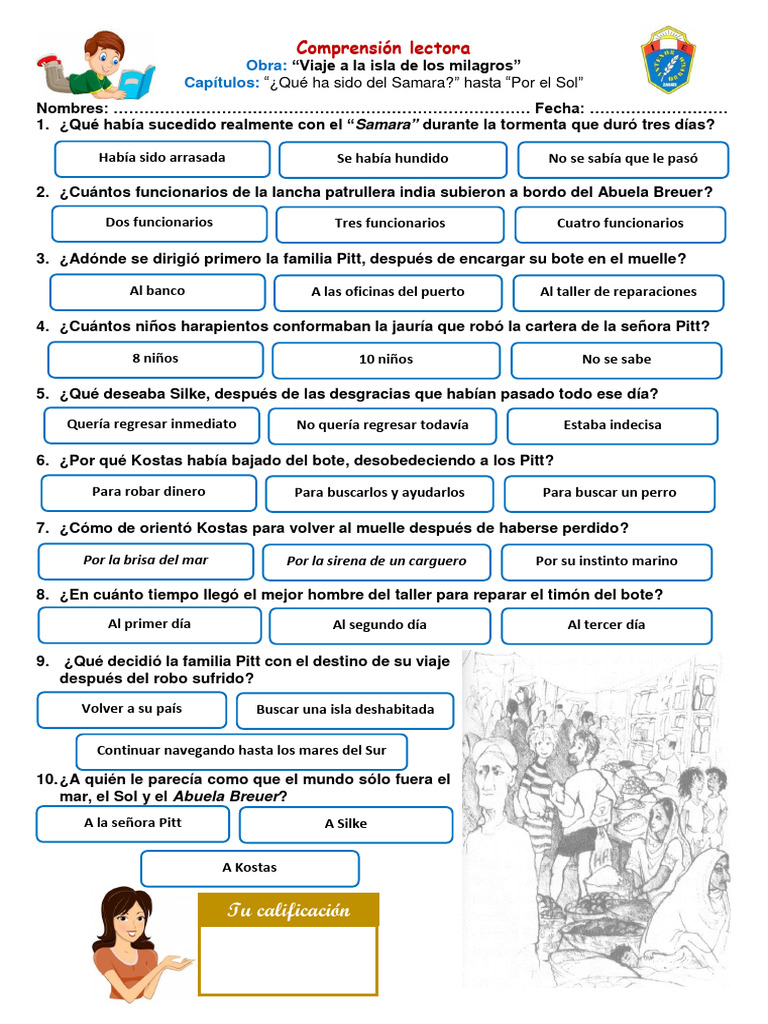 Comprensión Lectora 5º | PDF