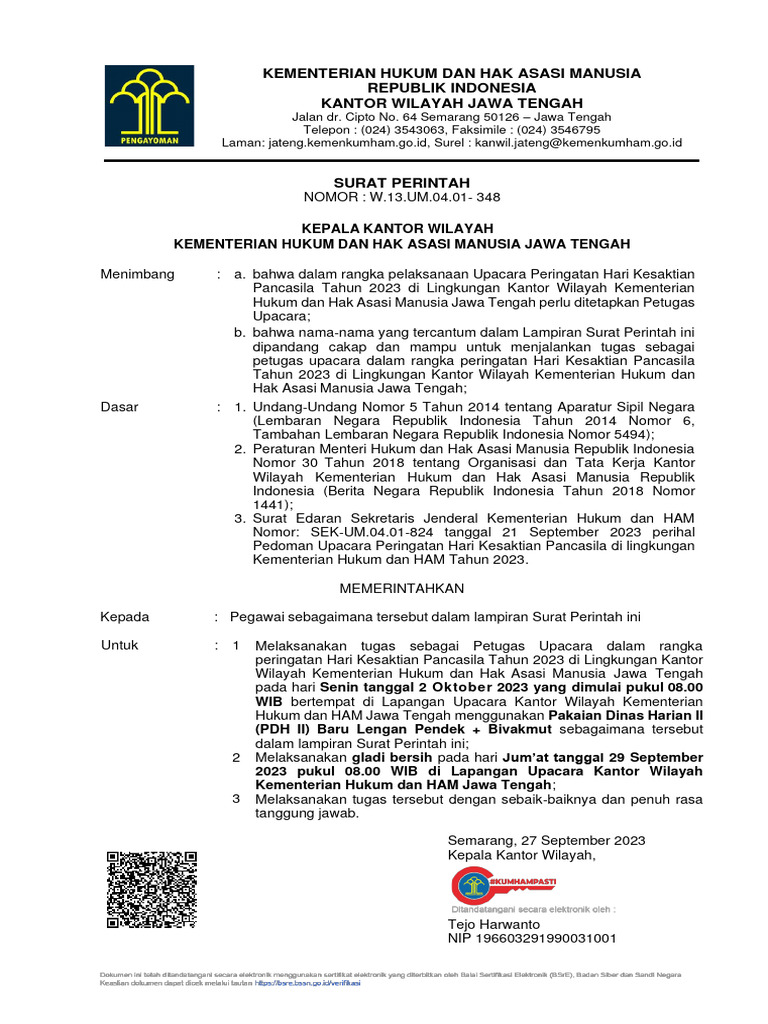 Hari Kesaktian Pancasila 2023 | PDF