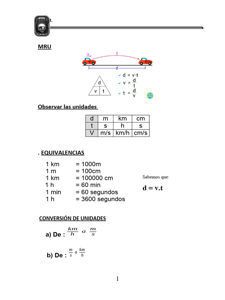 MRU Práctica | PDF