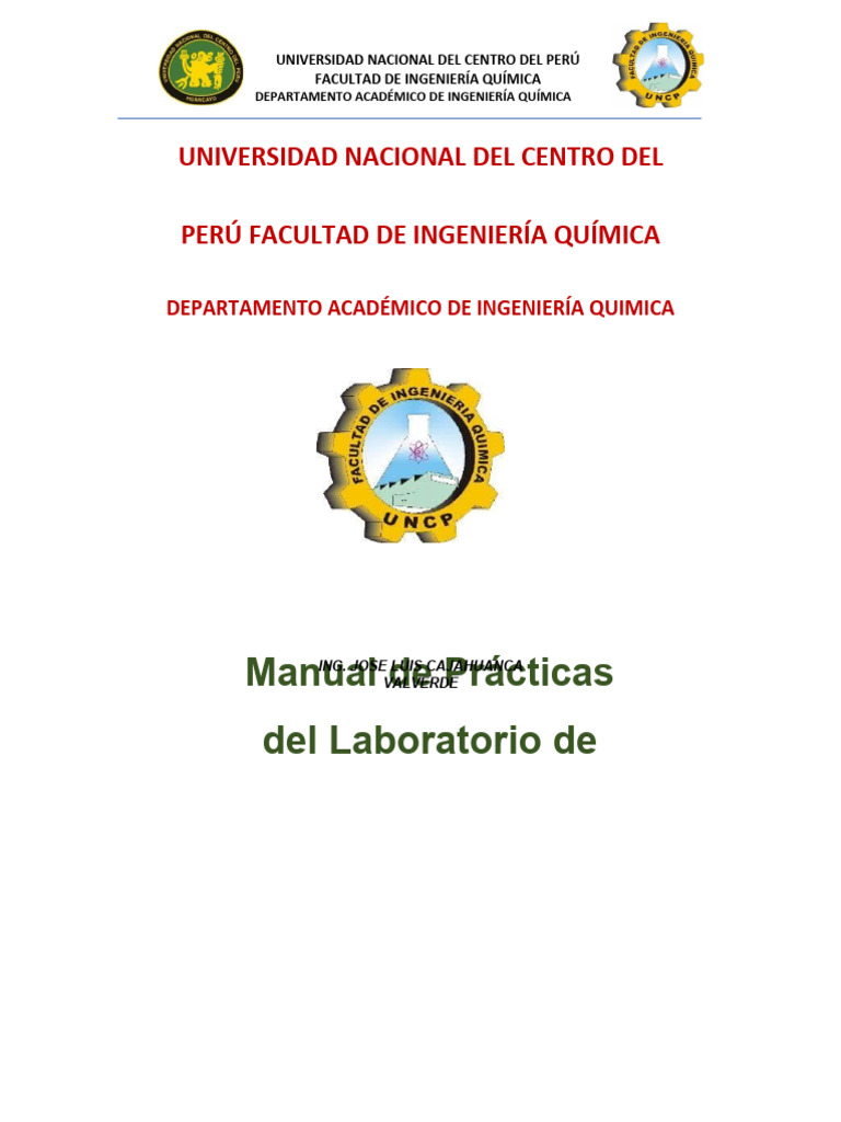 Manual de Practicas. Quimica General | PDF | Medición | Laboratorios