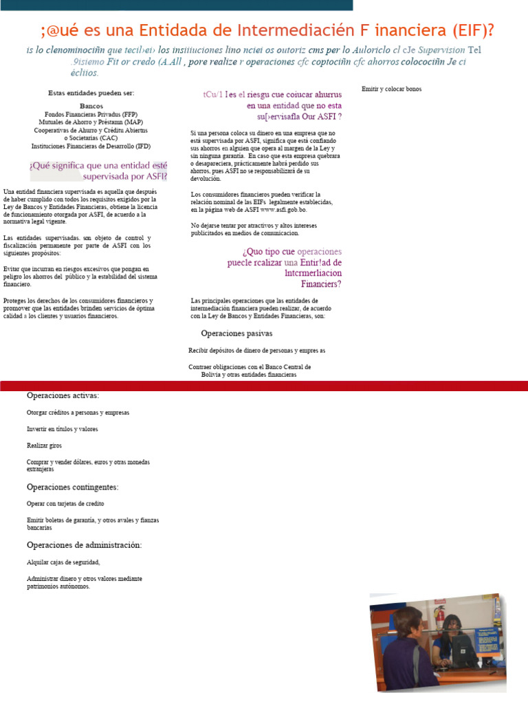 1º Que Es Una Entidad de Intermediacion Financiera (EIF) | PDF