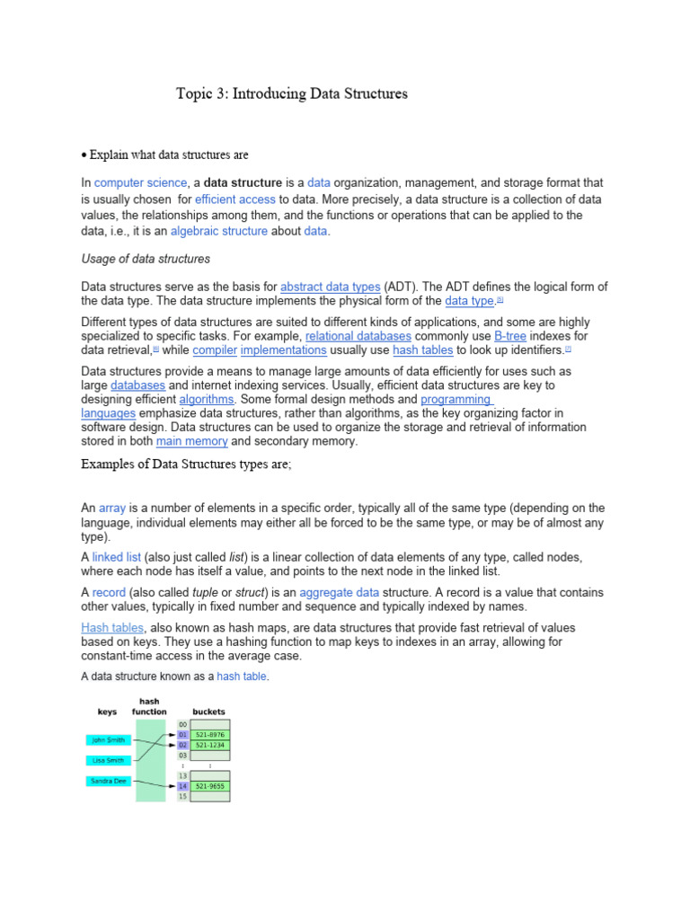 Introducing Data Structures | PDF | Data Structure | Data Type