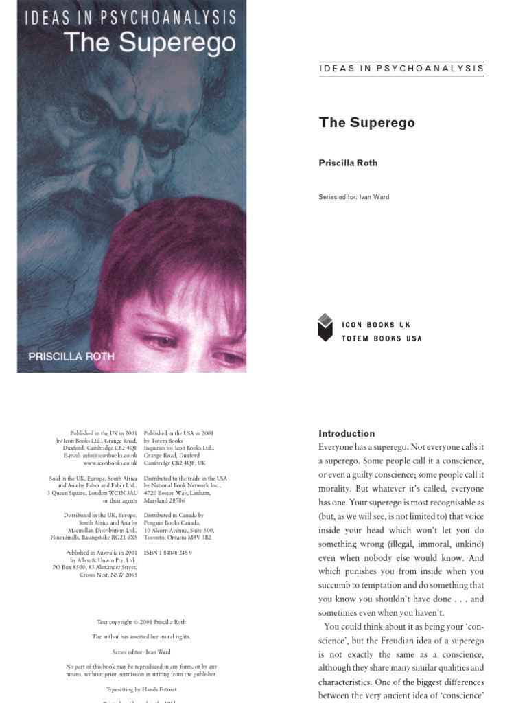 The Superego (Ideas in Psychoanalysis) (Priscilla Roth) | PDF