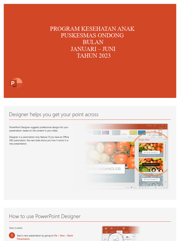 Powerpoint Program Kesehatan Anak | PDF