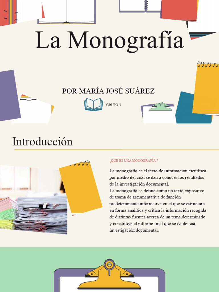 Guía de Monografía para Primaria | PDF
