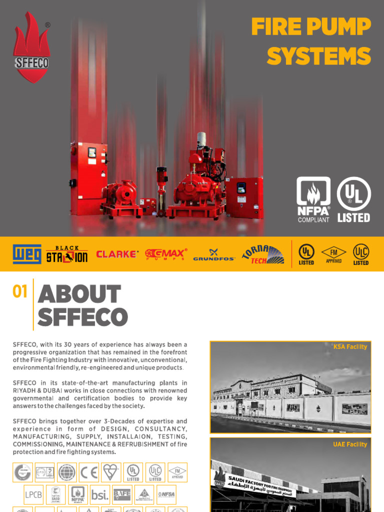Sffeco Listed Fire Pump Systems | PDF