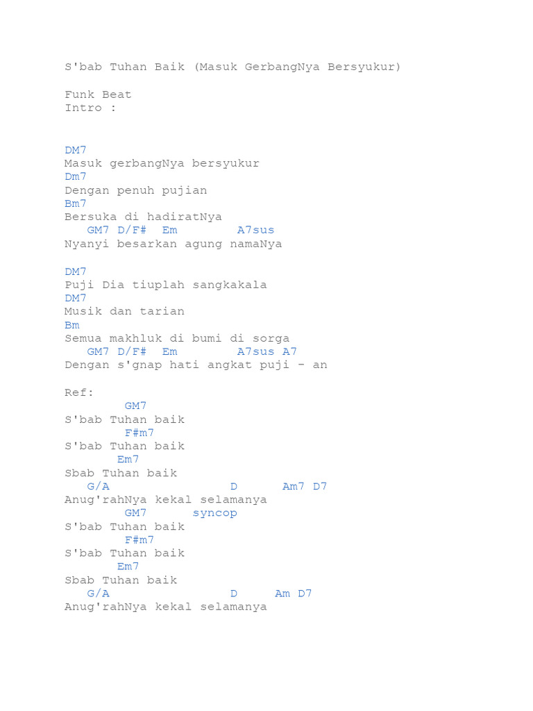 Sbab Tuhan Baik | PDF