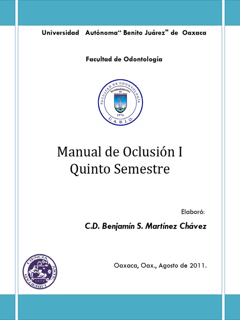 Manual de Oclusion I | PDF | Articulación | Cerebro