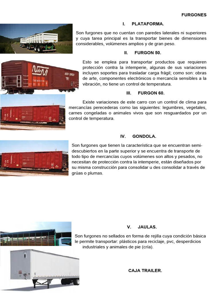 Tipos de Furgones | PDF