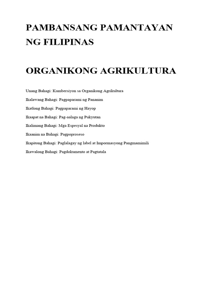 Pns Oa Filipino | PDF