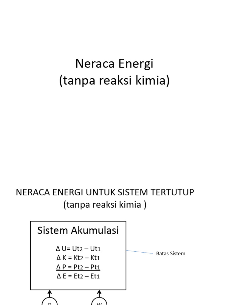 Pert 3 Neraca Energi Tanpa Reaksi Sistem Tertutup | PDF