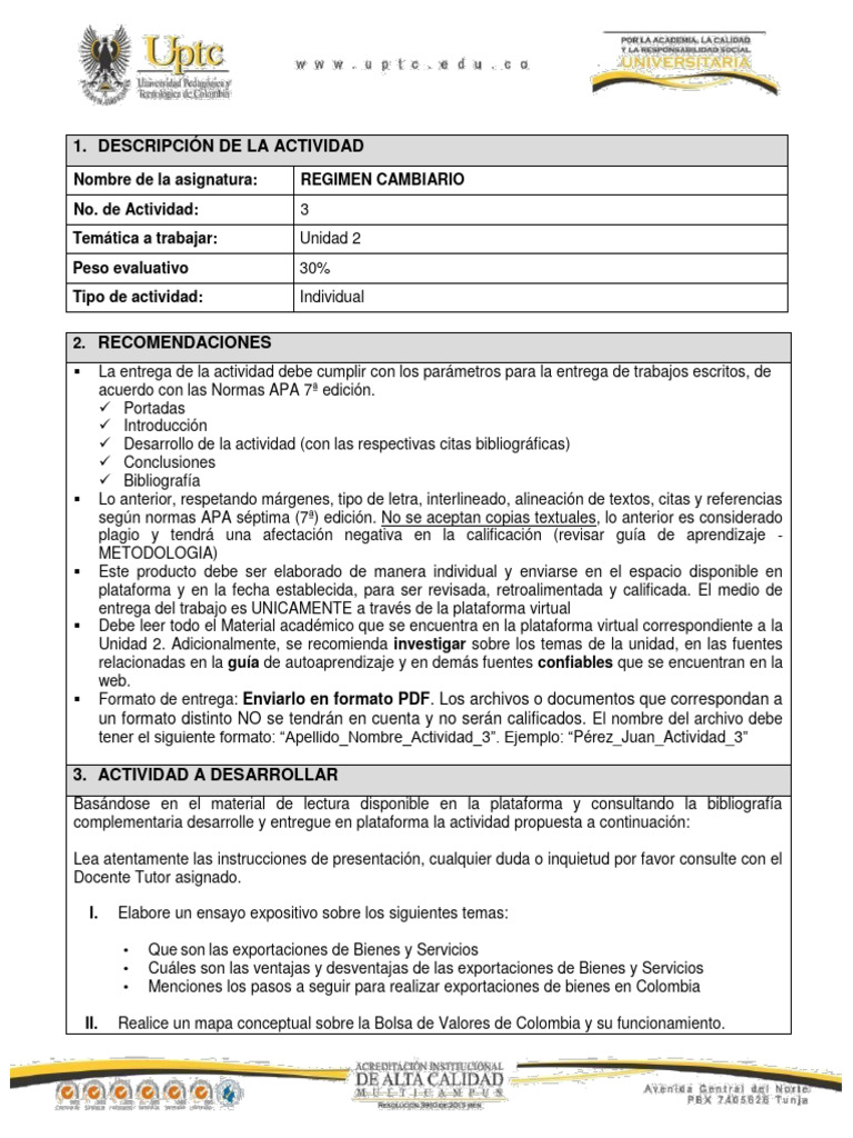 Actividad 3 - RC | PDF | Bibliografía