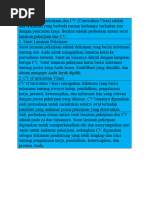 Contoh CV Lamaran Kerja Lengkap | PDF