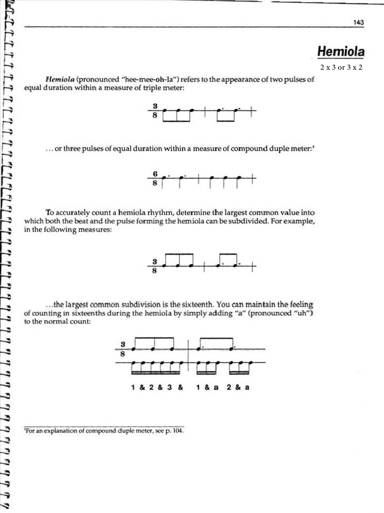 Hemiola - Aaron Shearer | PDF | Musical Notation | Components