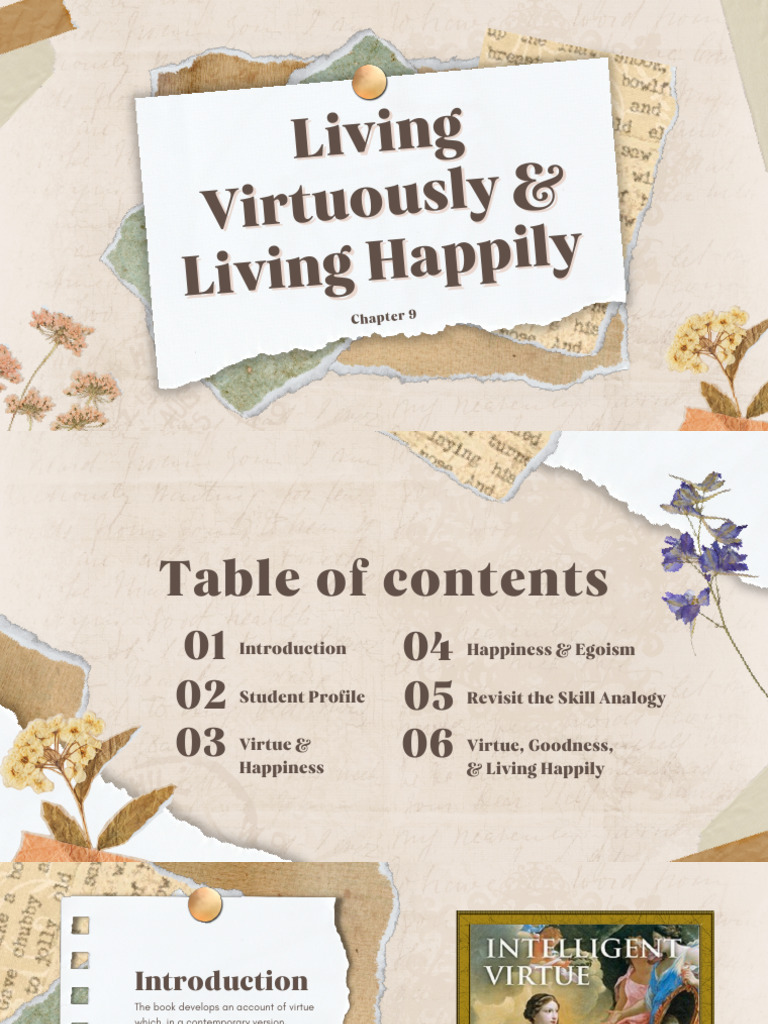 Virtue and Happiness in Philosophy | PDF