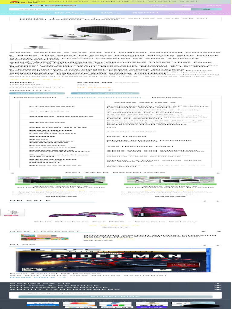 Xbox Series S 512 GB All Digital Gaming Console | PDF | Xbox | Computing