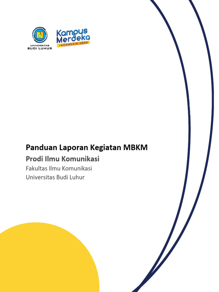 Panduan Laporan MBKM Ilmu Komunikasi | PDF