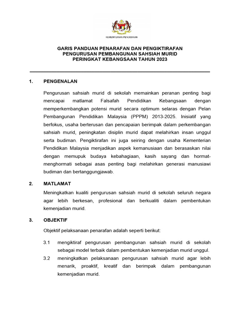 Garis Panduan Pengurusan Dan Pengiktirafan Pembangunan Sahsiah FZ | PDF Garis Panduan Pengurusan Dan Pengiktirafan Pembangunan Sahsiah FZ | PDF