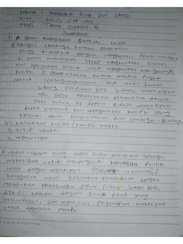 Kuis KWN Andhika Diva Dwi Sandi Nim 20.01.014.043 | PDF