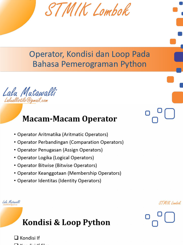 Operator Kondisi | PDF