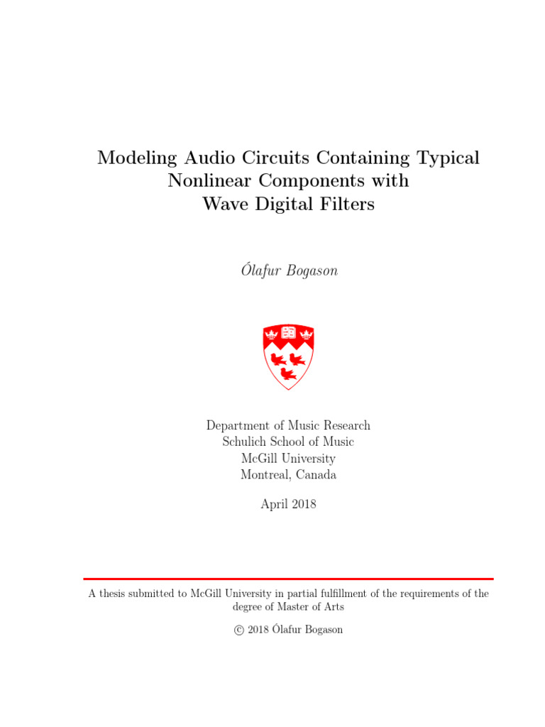 Modeling Audio Circuits | PDF