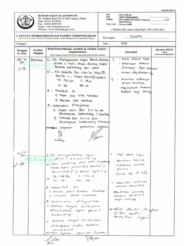 Asesmen Ulang (CPPT) | PDF