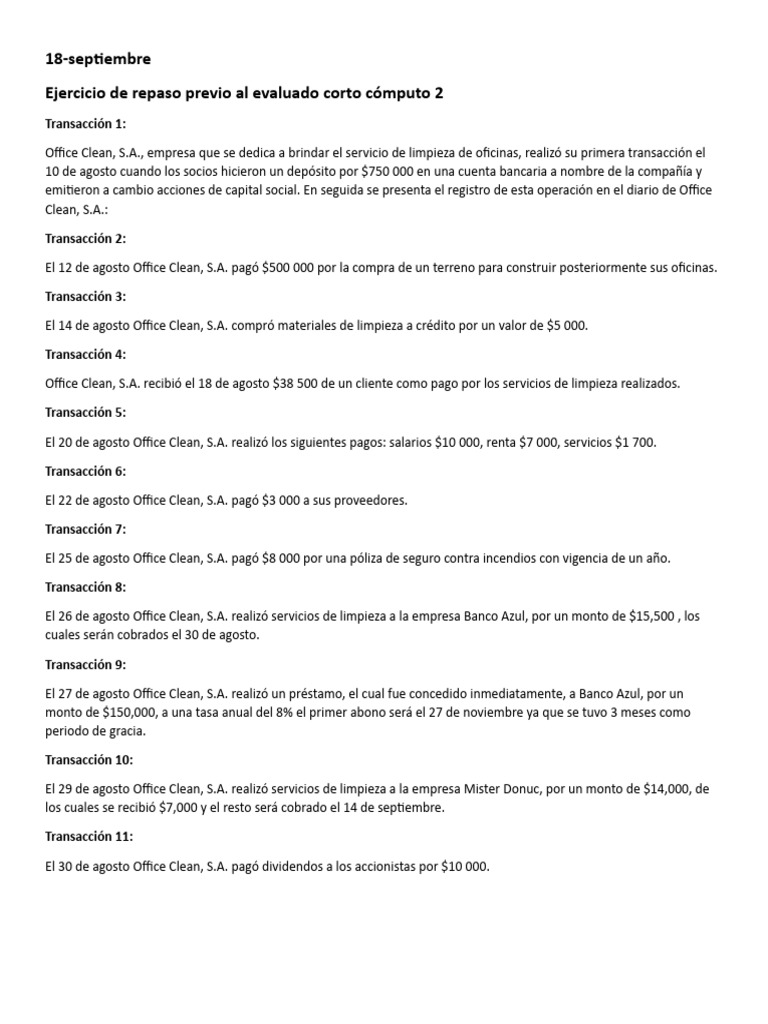 Ejercicio de Repaso 18-Setp | PDF