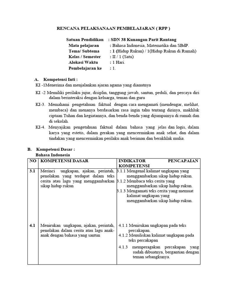 Tema 1 Sub Tema 1 PB 1 | PDF