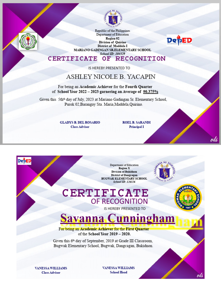 Certificate of Pupils and Guest | PDF
