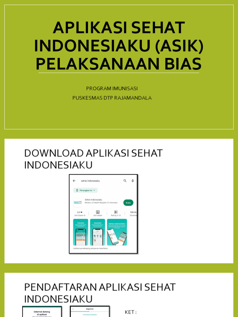 Aplikasi Sehat Indonesiaku (Asik) Untuk Sekolah | PDF