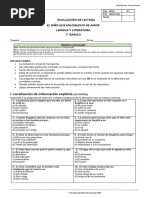 Evaluación Lectura Complementaria 7° Básico El Niño Que Enloquecio de ...