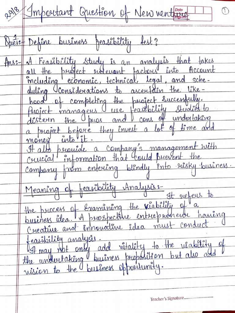 New Venture Planning (Notes) | PDF