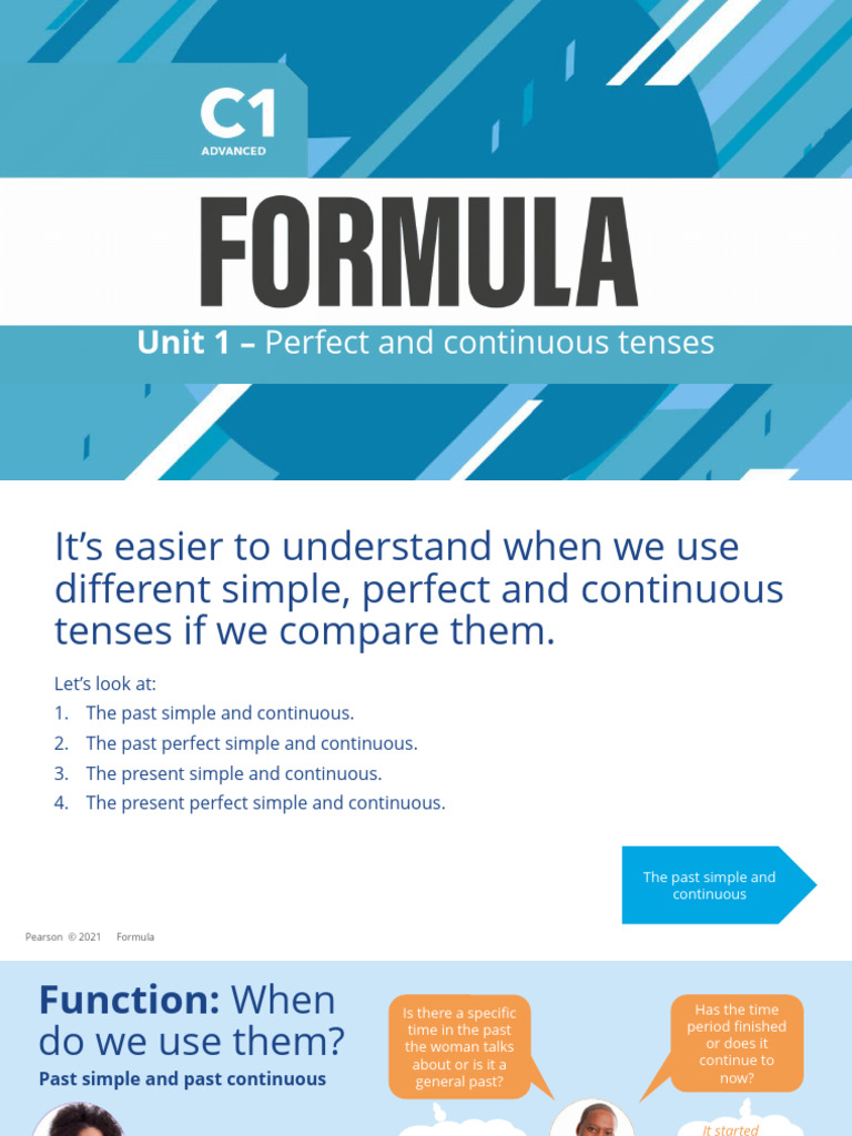 Formula Grammar PPT C1 U1 | PDF