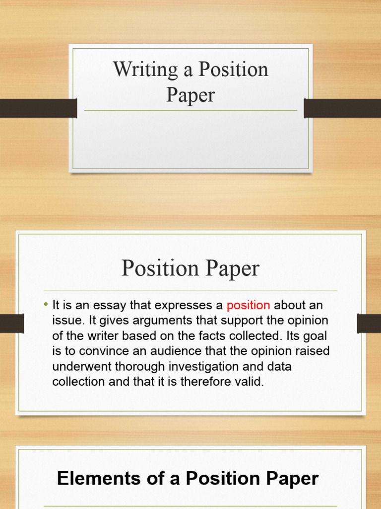 Q2 LESSON 2 Writing A Position Paper | PDF