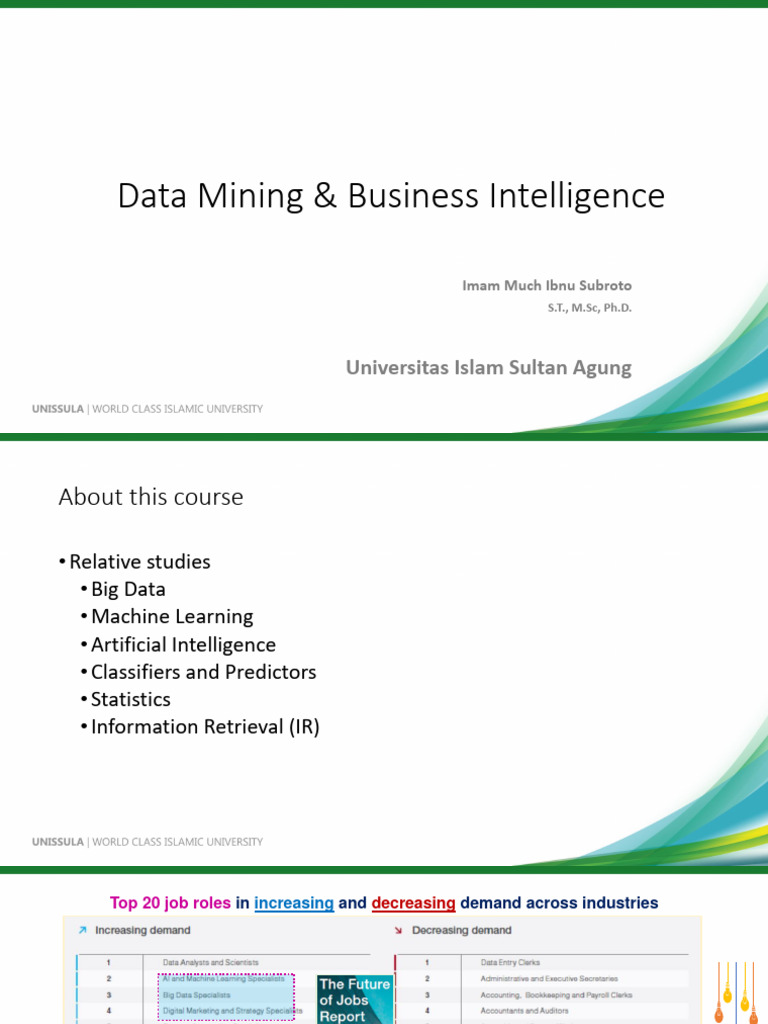 Data Mining 1 Data Mining and Business Intelligence | PDF
