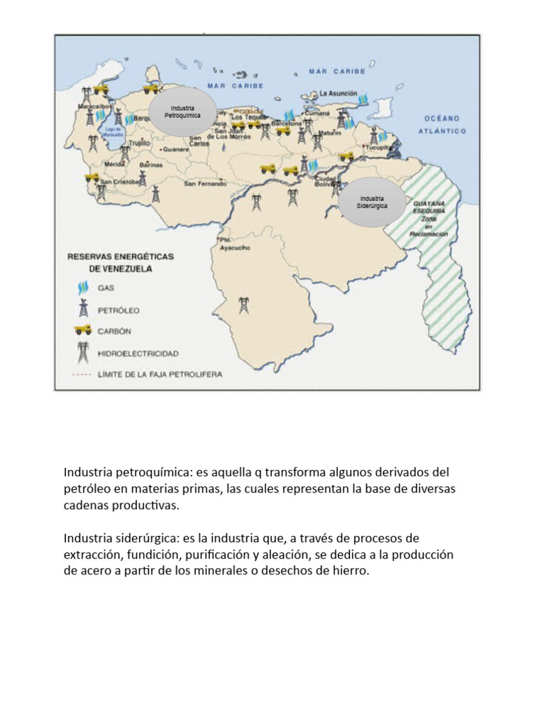 Mapa de Minerales Y Petróleo de Venezuela | PDF