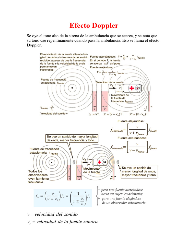 Efecto Doppler | PDF