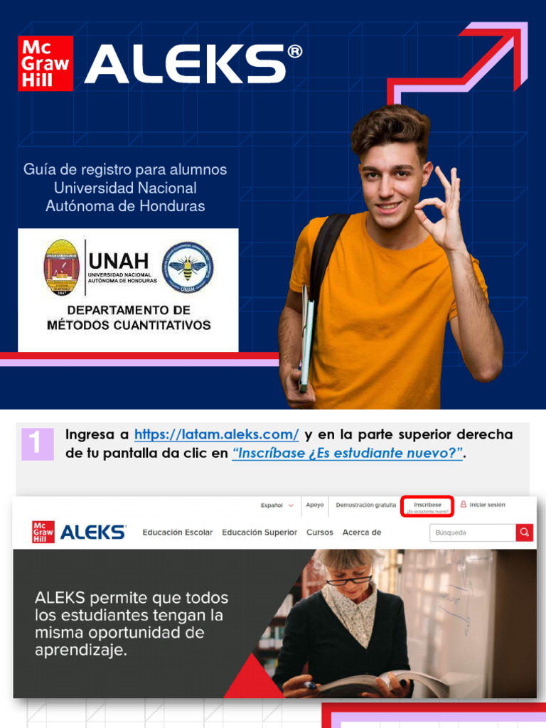Registro en ALEKS para Estudiantes | PDF