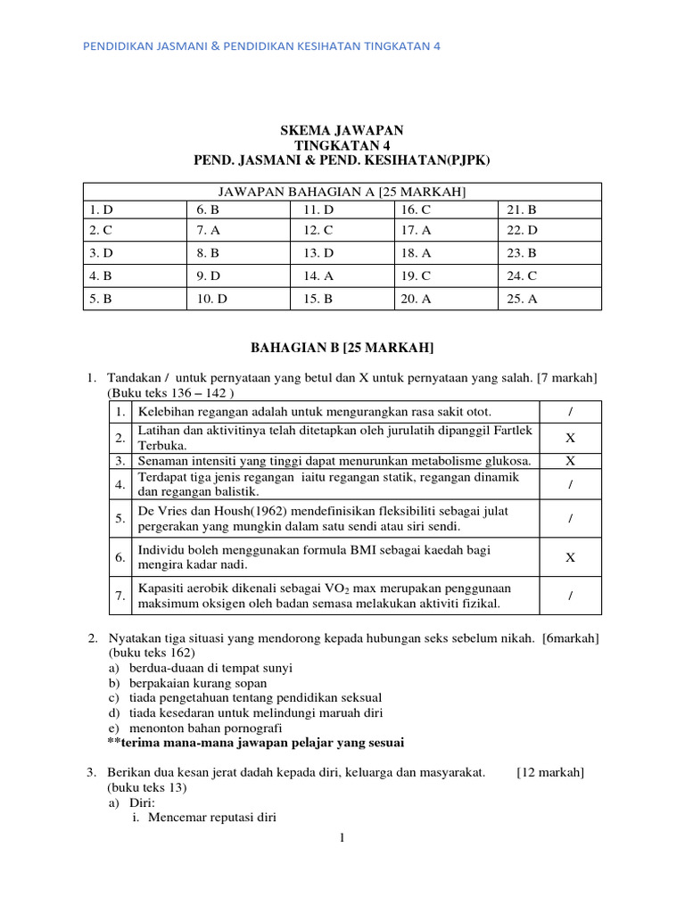 SOALAN DAN SKEMA PPT PJPK T4 2023 | PDF