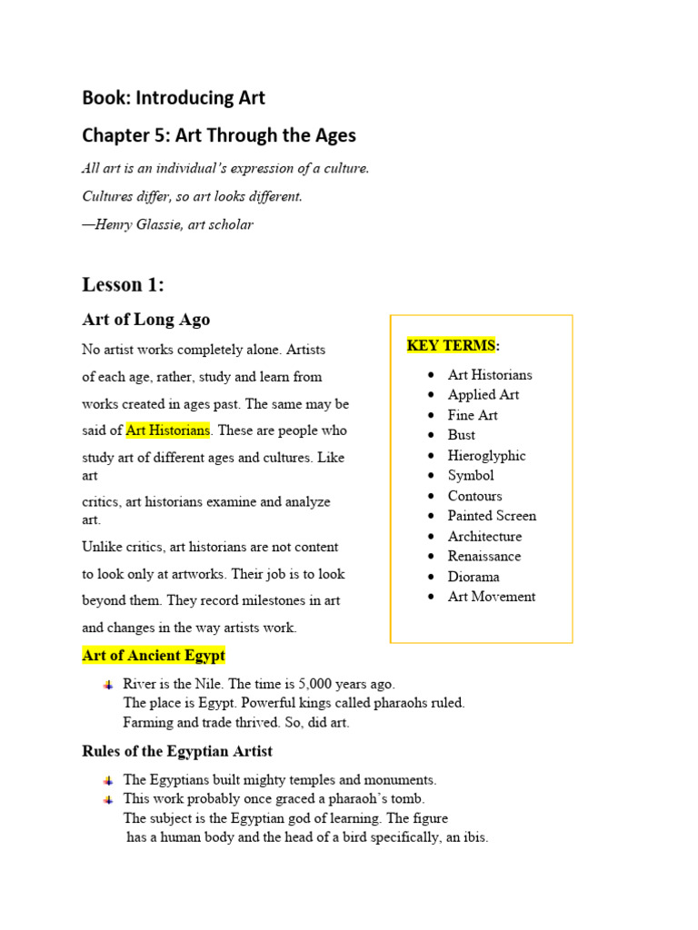 Art Through The AgesChapter 5 | PDF | Sculpture | Ancient Rome