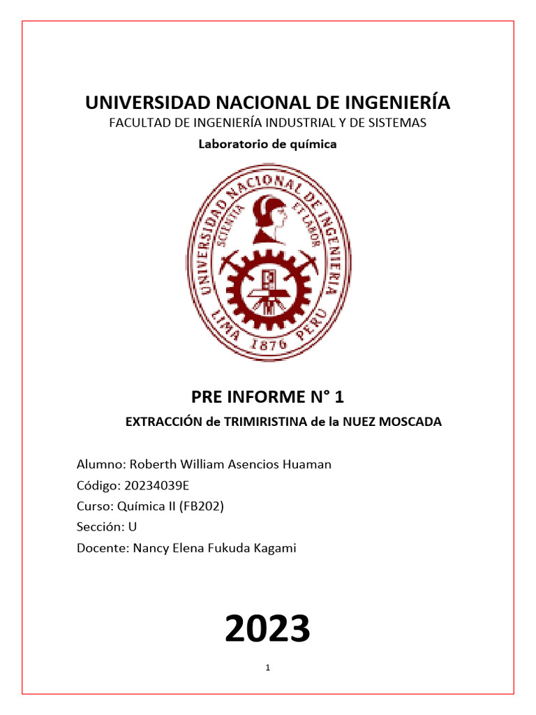 Extracción de Trimiristina de Nuez Moscada | PDF | Science | Sustancias ...