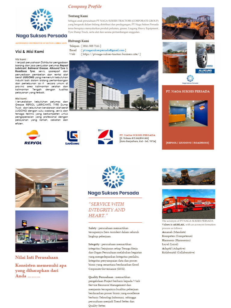 COMPANY PROFILE PT Naga Sukses Persada | PDF