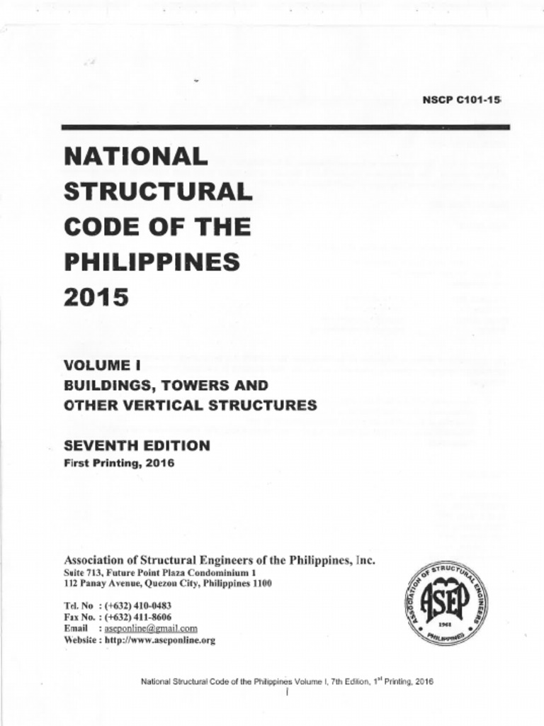 NSCP Vol. 1 2015 (With Bookmarks) | PDF
