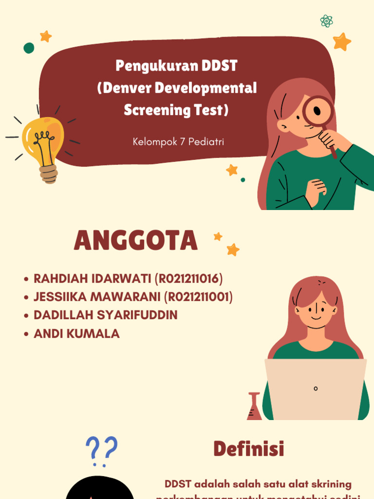 Pengukuran DDST (Denver Developmental Screening Test) | PDF