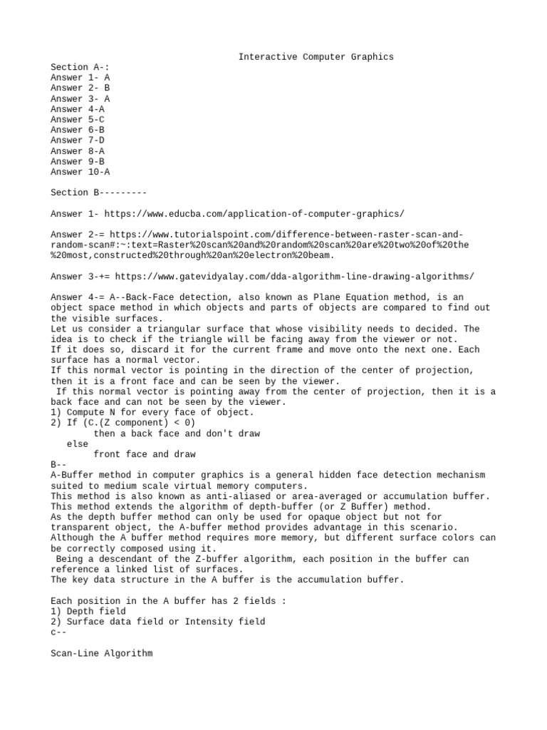 Interactive Computer Graphics Concepts | PDF | Differential Geometry | Applied Mathematics