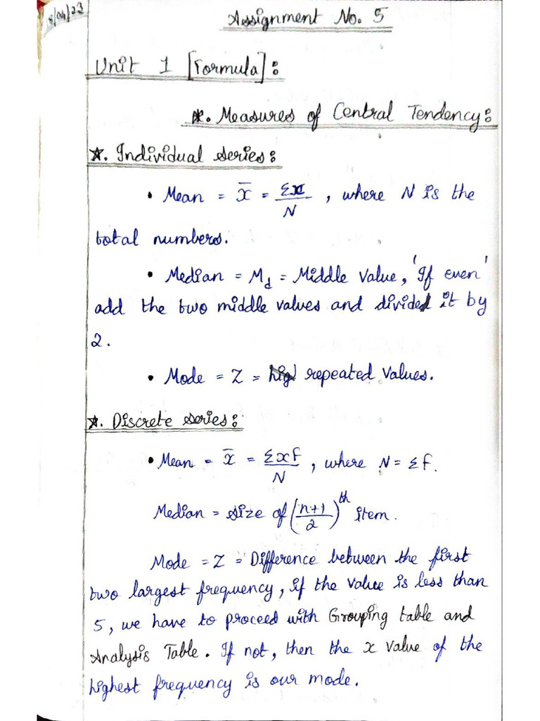Maths Assignment No. 5 | PDF