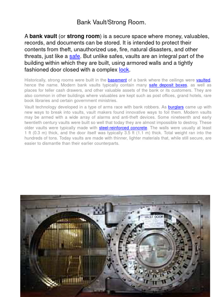 Bank Vault | PDF