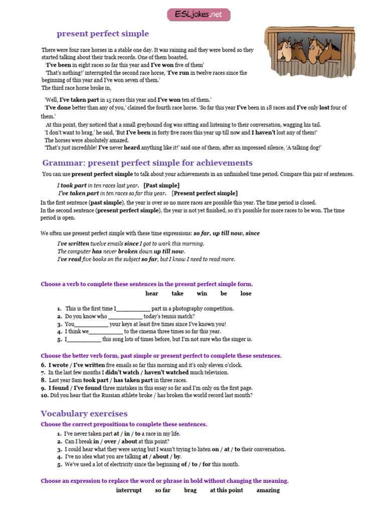 Present Perfect Simple2 Pdf