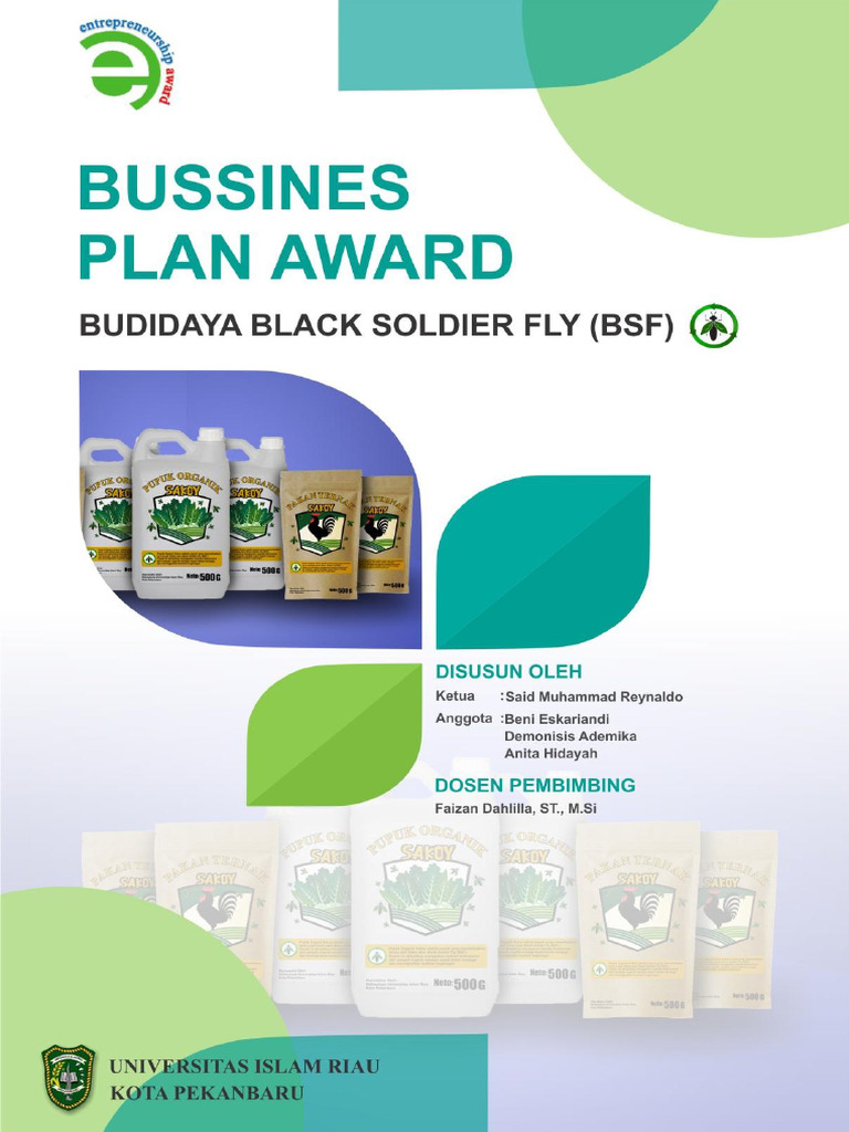 Bussinesplan Budidaya BSF - Uir Pekanbaru | PDF